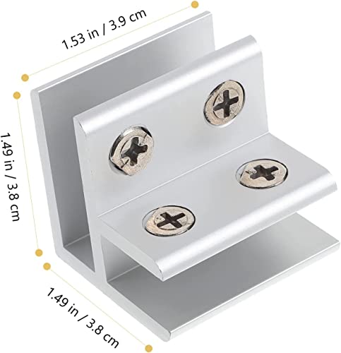 Shelf Brackets wall Shelves 8 pcs Accessories Holder Supports Door Glass Shelf Mount Balustrade Fixing Panel Angled Adjustable Degrees Handrail Alloy Pegs Cupboard Bracket Support Clip Brace Staircase