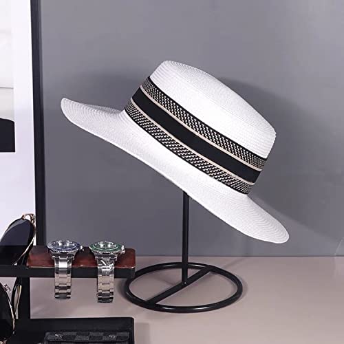 SZCXTOP Metal Wig Stand Holder,Hat Racks,Hat Display Stand,12 inch Stable Sturdy Wig Head Holder, Freestanding Durable Hat Holder Storage Stand,Holders Mannequin Head