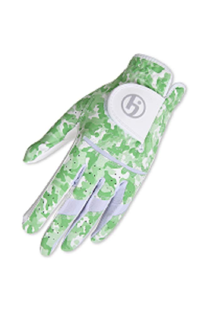 HJ Glove Gripper Camo Ladies Golf Glove (Green Camo, Small)