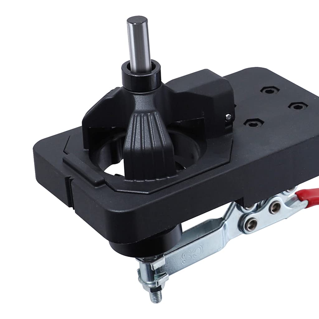 Hinge Boring Jig Woodworking Hole Drilling Guide Locator With Fixture Aluminum Hole Opener Template Door Cabinets Tools Boring Hole Drill Guide Dowel Jig Kit Hinge Hole Opener Woodworking 35mm Tool