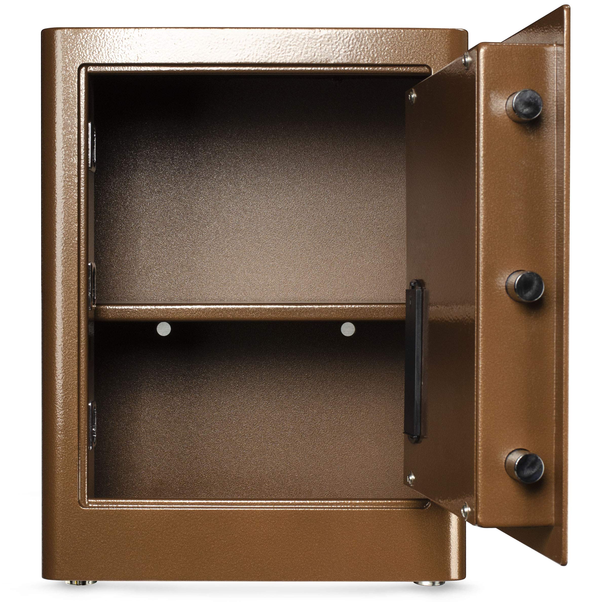 Intact Large Quick Access Biometric Fingerprint Gun Safe With Nex-Gen Full Keypad Module Tall Bronze