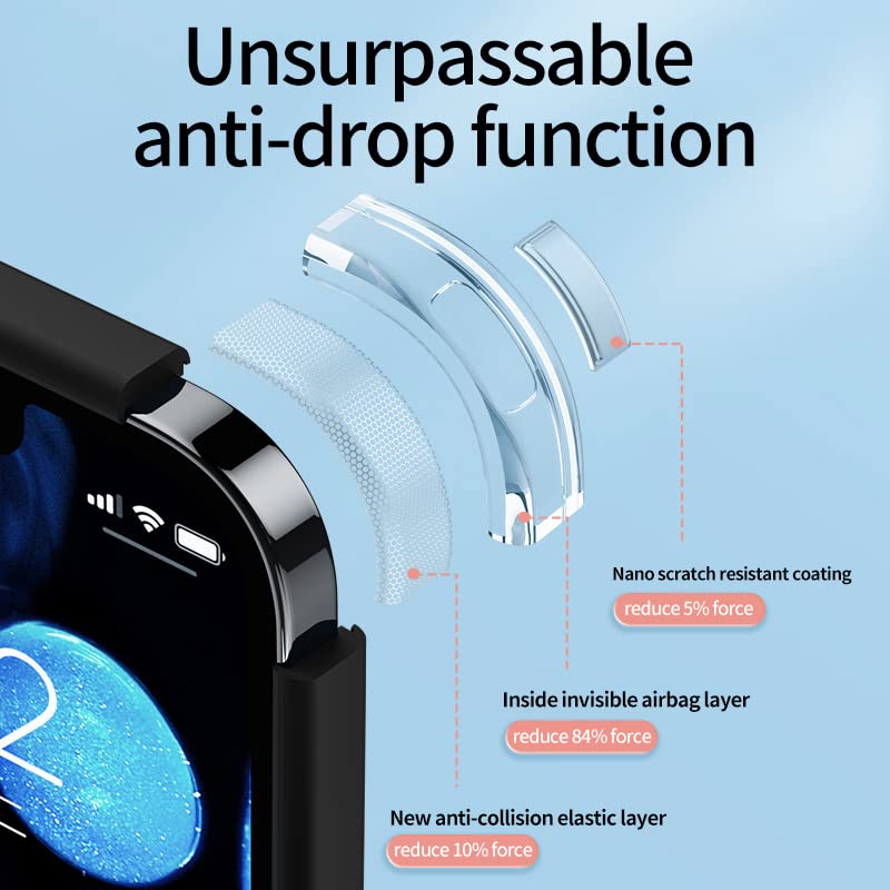 Tigowos Magnetic Guardian Designed for iPhone 11 Pro Max Case [10FT-Grade Drop Tested & Compatible with MagSafe] Slim Translucent Matte, Black