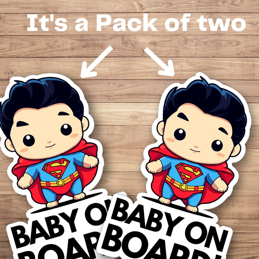Stixorama - Cute Spider Baby on Board Sticker for Car Window or Bumper - Removable Baby on Board Sign - No Magnets, Suction Cups, or Paint (Spidermain)