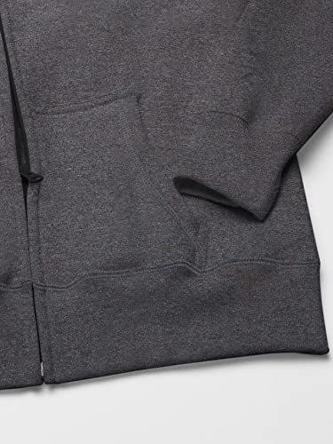 Hanes Women's EcoSmart Full-Zip Hoodie Sweatshirt, Slate Heather, Medium