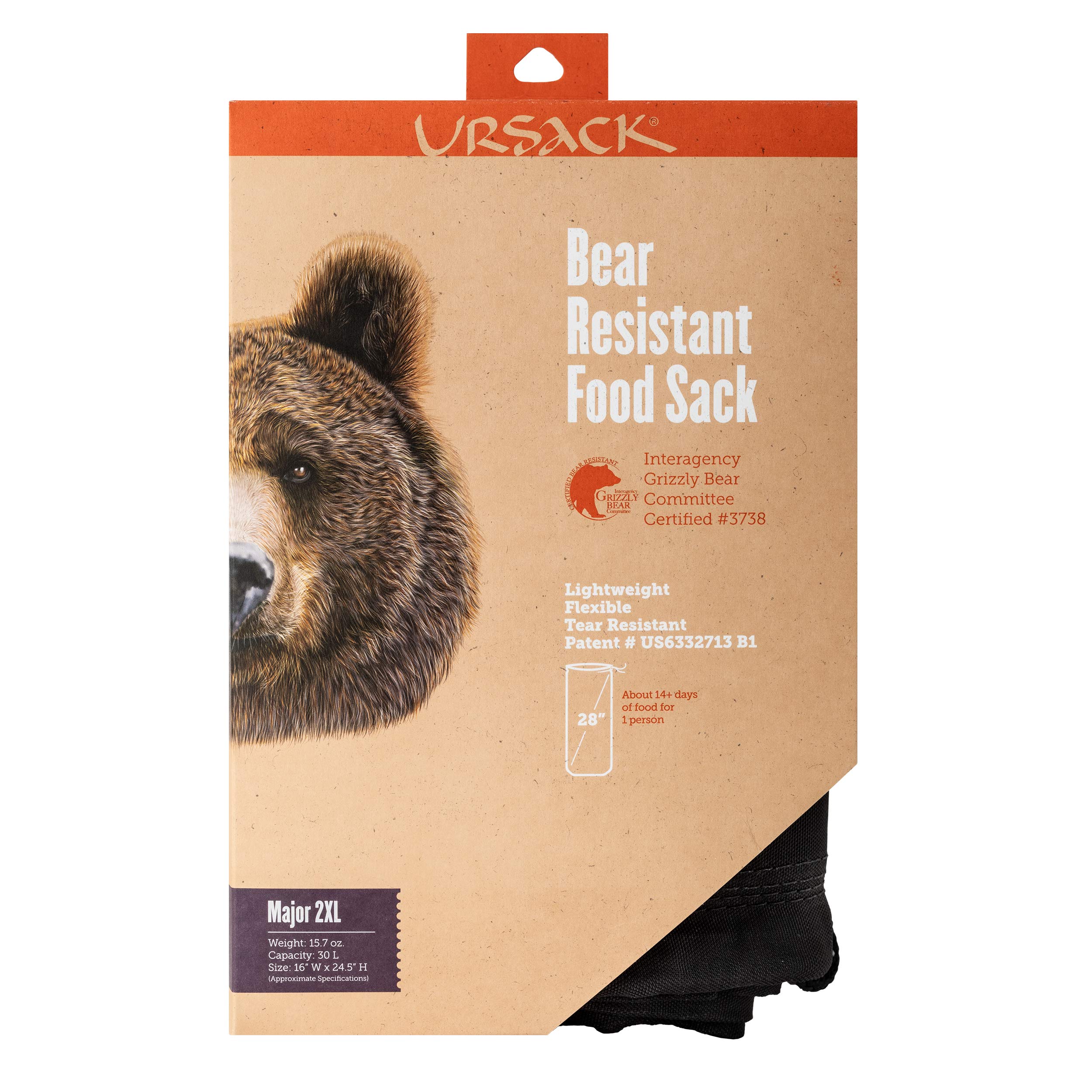 Ursack Major 2XL Bear Backpack - Bear Bag for Backpacking - Camping Pack