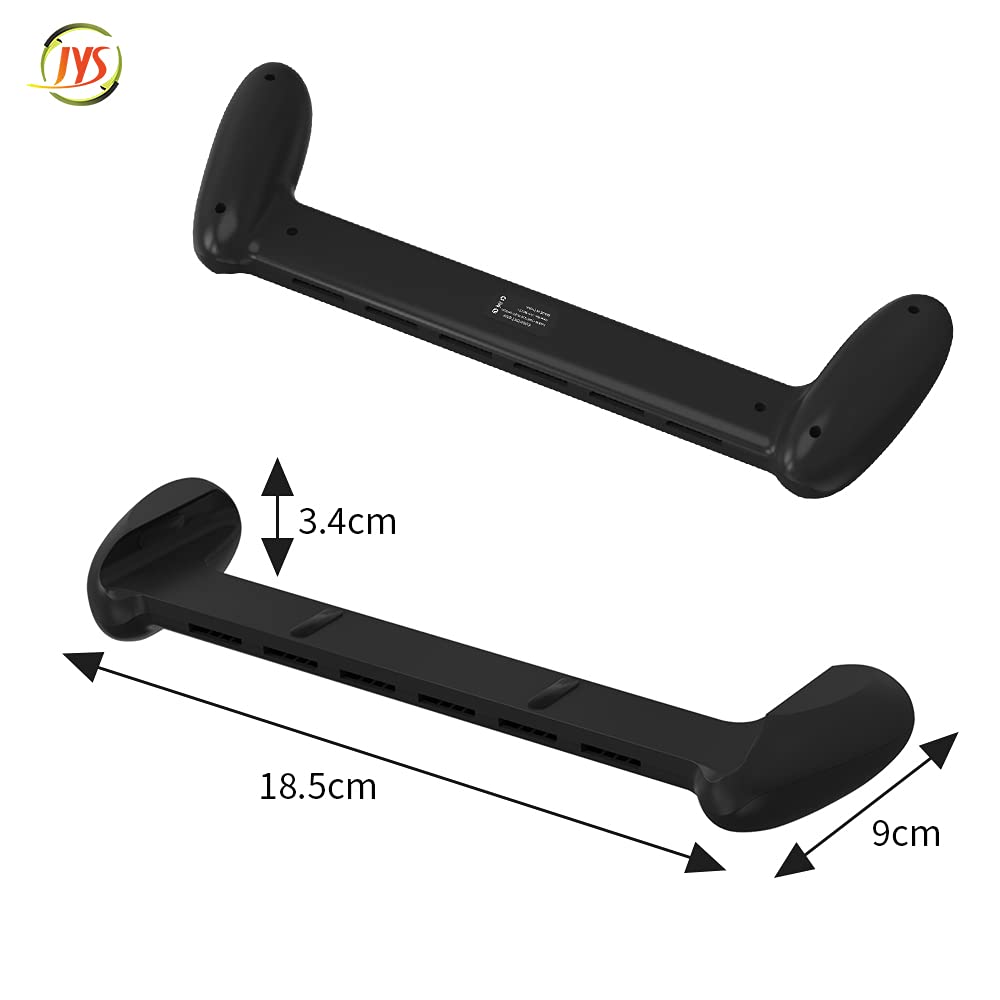 JDDWIN Grip Compatible with Switch OLED Model 2021 Ergonomic Handle Grip Stand for Switch OLED Model Console with Game 6 Card Storage Slots (Black)
