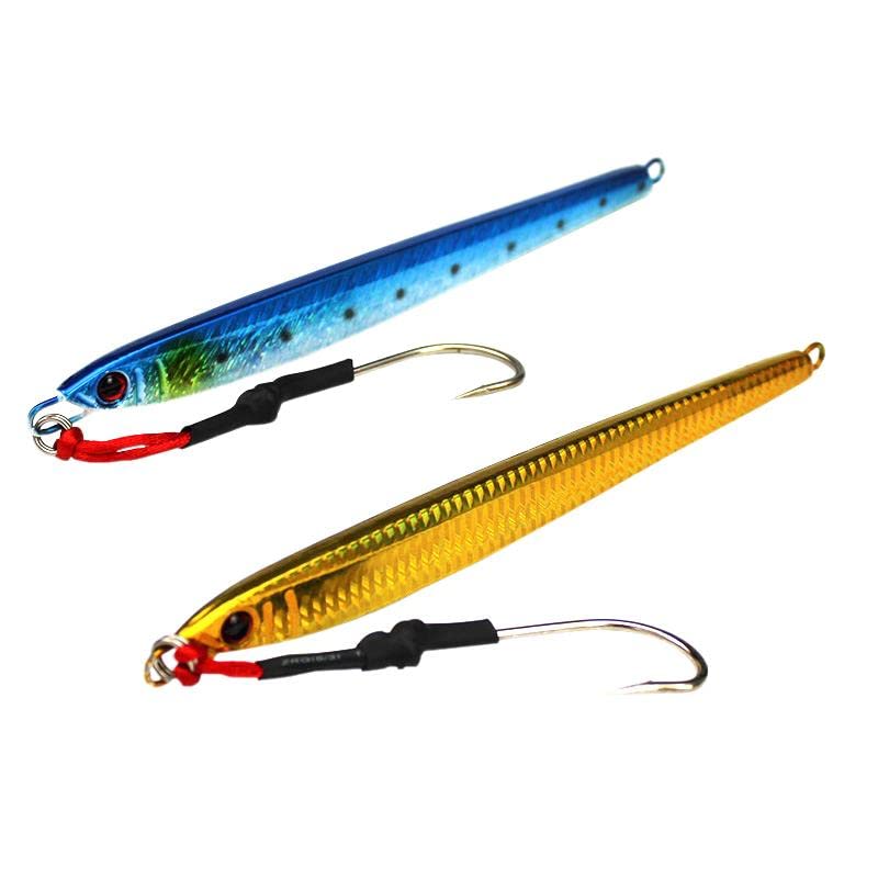 Madi Kay Designs Fishing Gear 船钓200克铁板大铅鱼饵深海慢摇速沉False