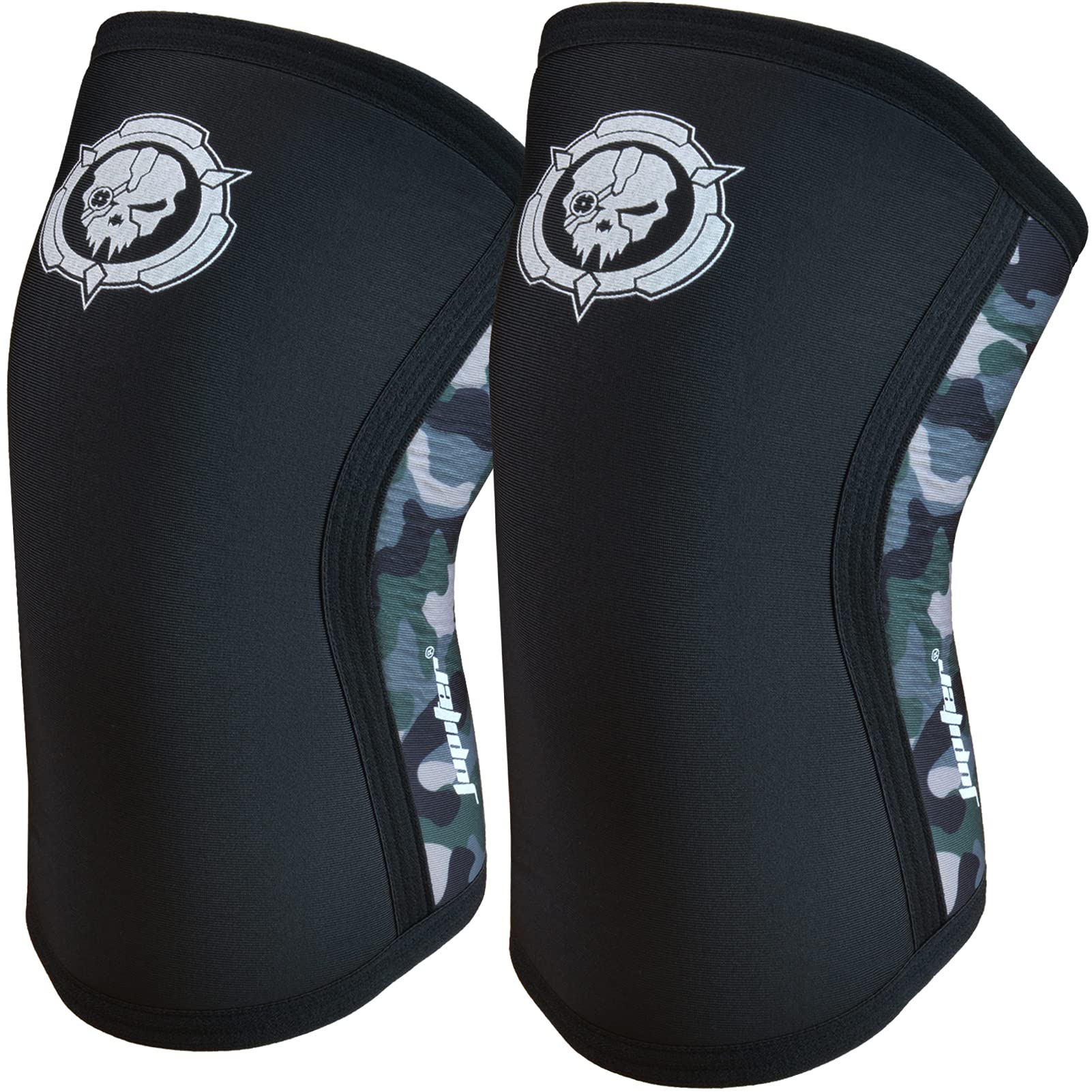 Jupiter Knee Sleeves (1 Pair), 7mm Compression Knee Braces for Squats,Weightlifting,Powerlifting,Cross Training for Men & Women (Medium)