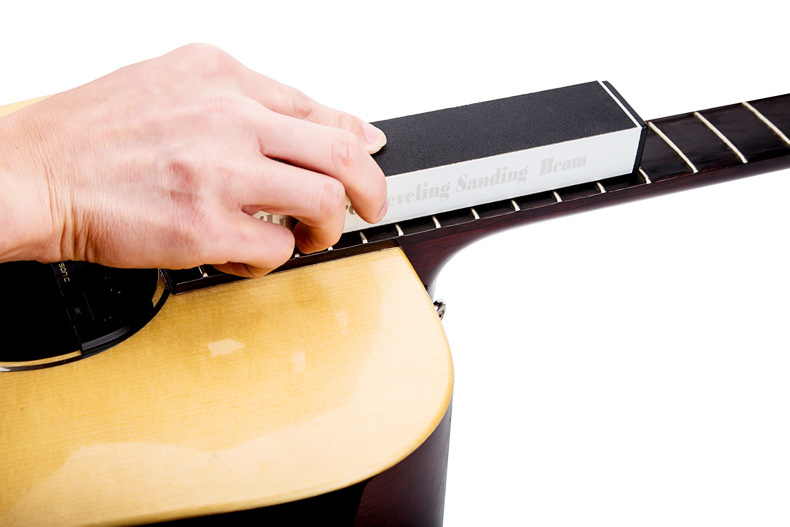 iLuiz Guitar Fret Leveling Sanding Beam Bass Guitar Leveler Leveling File Tool Luthier Tool With 220 320 500 Grit