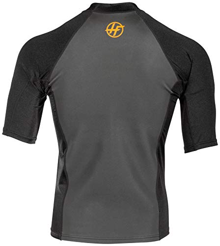 Hyperflex Wetsuits Men's Polyolefin 1.5mm 50/50 S/S Shirt,Black,X-Small