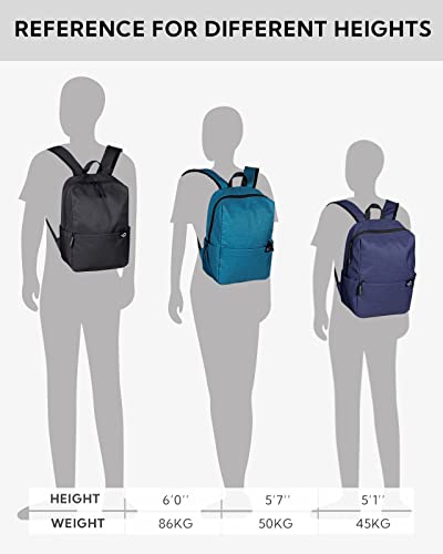 WATERFLY Mini Basic Lightweight Backpack: Simple Solid Color Lightweight Casual Everyday Backpack Small Basic Ultralight Travel Daypack For Woman Man Adult
