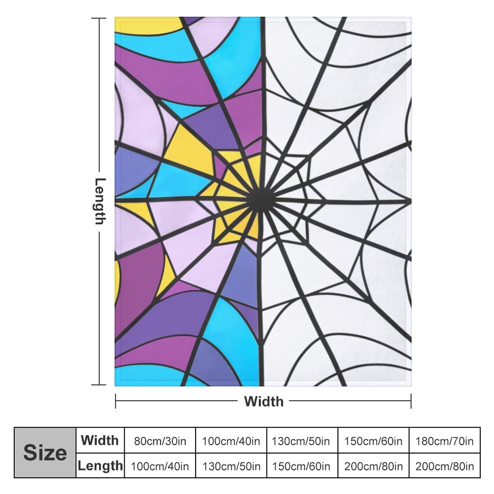 Wednesday Blanket Spiderweb Throw Blanket Soft Flannel Throw Blanket Adult Kids Sofa Bed Nap Blanket Lightweight Warm All Seasons for Bedroom (Spiderweb, 40x50inch)