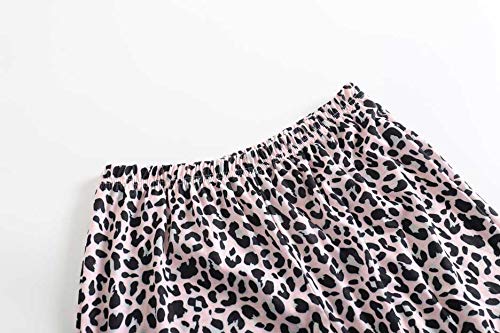HONG HUI Women's Capri Pajama Sets Plus Size Stylish Print SleepWear with Pocket Black