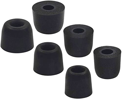 Rqker Foam Ear Tips Compatible with Beats Flex Earbuds, 3 Pairs S/M/L Sizes Replacement Soft Foam Ear Tips Earbuds Memory Foam Eartips, Compatible with Beats Flex, 3 Pairs, Black SML