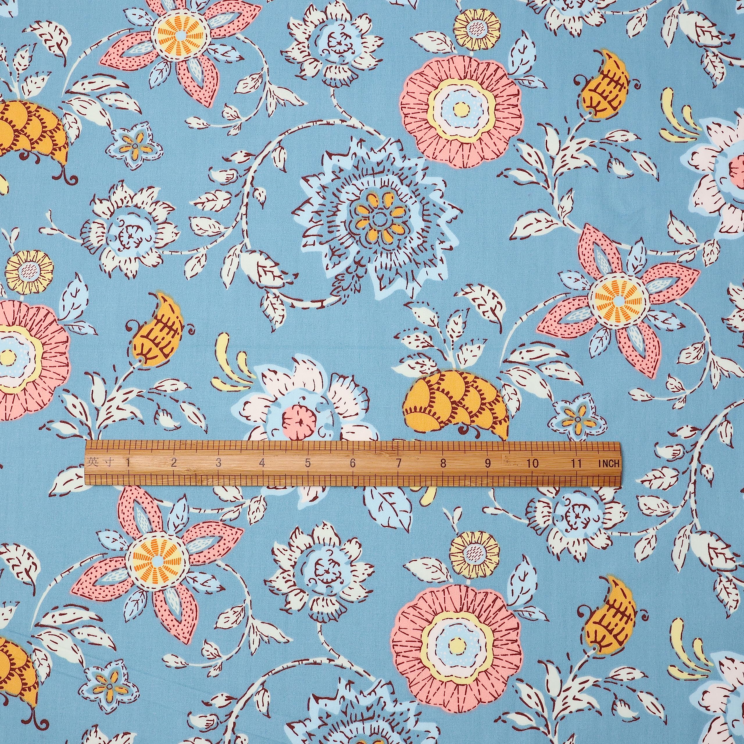 Hanjunzhao 100% Cotton Fabric Fat Quarters Bundles 18 Inch x 22 Inch - 10 Pcs Pack, Bohemian Style and European Theme Print for Quilting Sewing Crafts