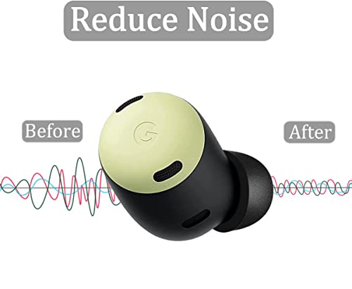 Rqker Foam Eartips Compatible with Pixel Buds Pro Earbuds, 3 Pairs S/M/L Sizes Soft Memory Foam Ear Tips Foam Tips Eartips Earbuds Tips Compatible with Pixel Buds Pro, Black sml
