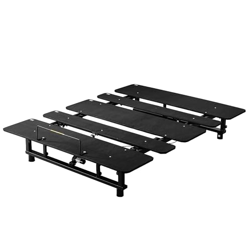 HAUSHECK Queen Size Adjustable Bed Base with Zero Gravity, Head and Foot Incline, Wireless Remote, Quiet Motors, 750lbs Weight Capacity, Ergonomic Bed Frame for Anti-Snore, Stress Management