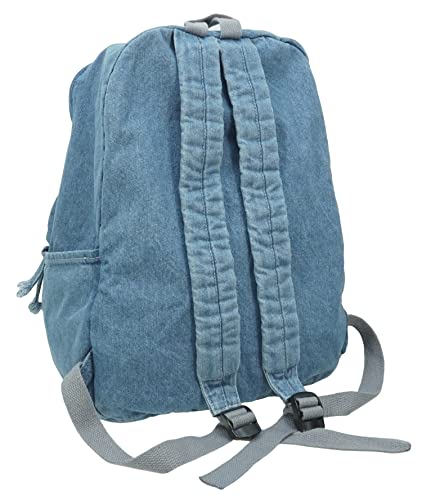 YunZh Denim Backpack Casual Style Lightweight Jeans Backpacks Classic Retro Travel Daypack