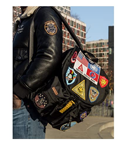 Top Gun Nylon Backpack with Patches 2.0