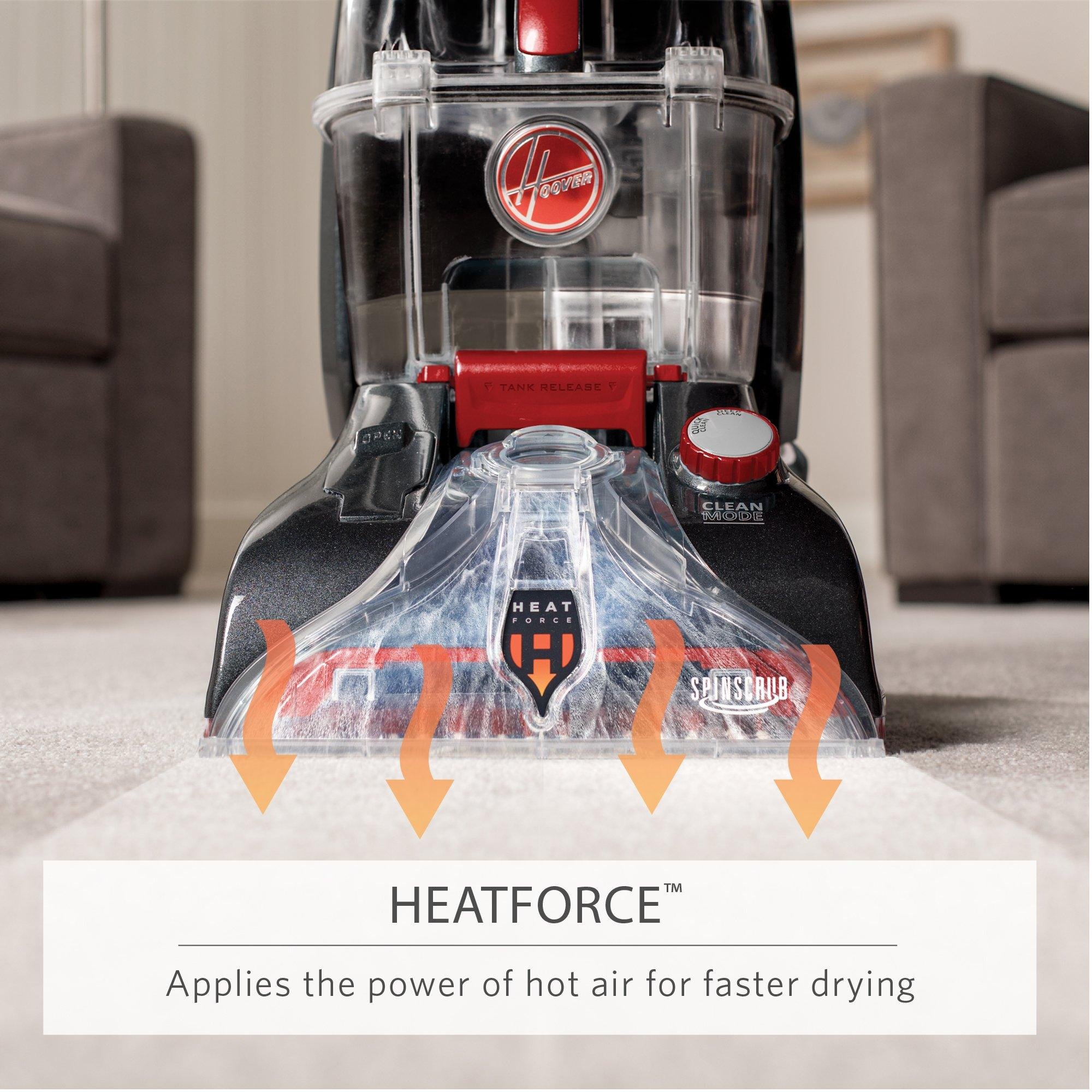 Hoover Power Scrub Elite Pet Upright Carpet Cleaner and Shampooer, Lightweight Machine, Red, FH50251PC