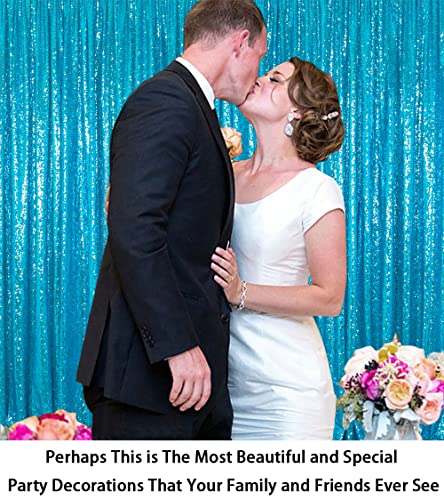 Wedding Backdrop Curtains 4x10ft Turquoise Sequin Backdrop Sequin Curtains Party Backdrop Photography Backdrop Christmas Backdrop Curtains Birthday Background