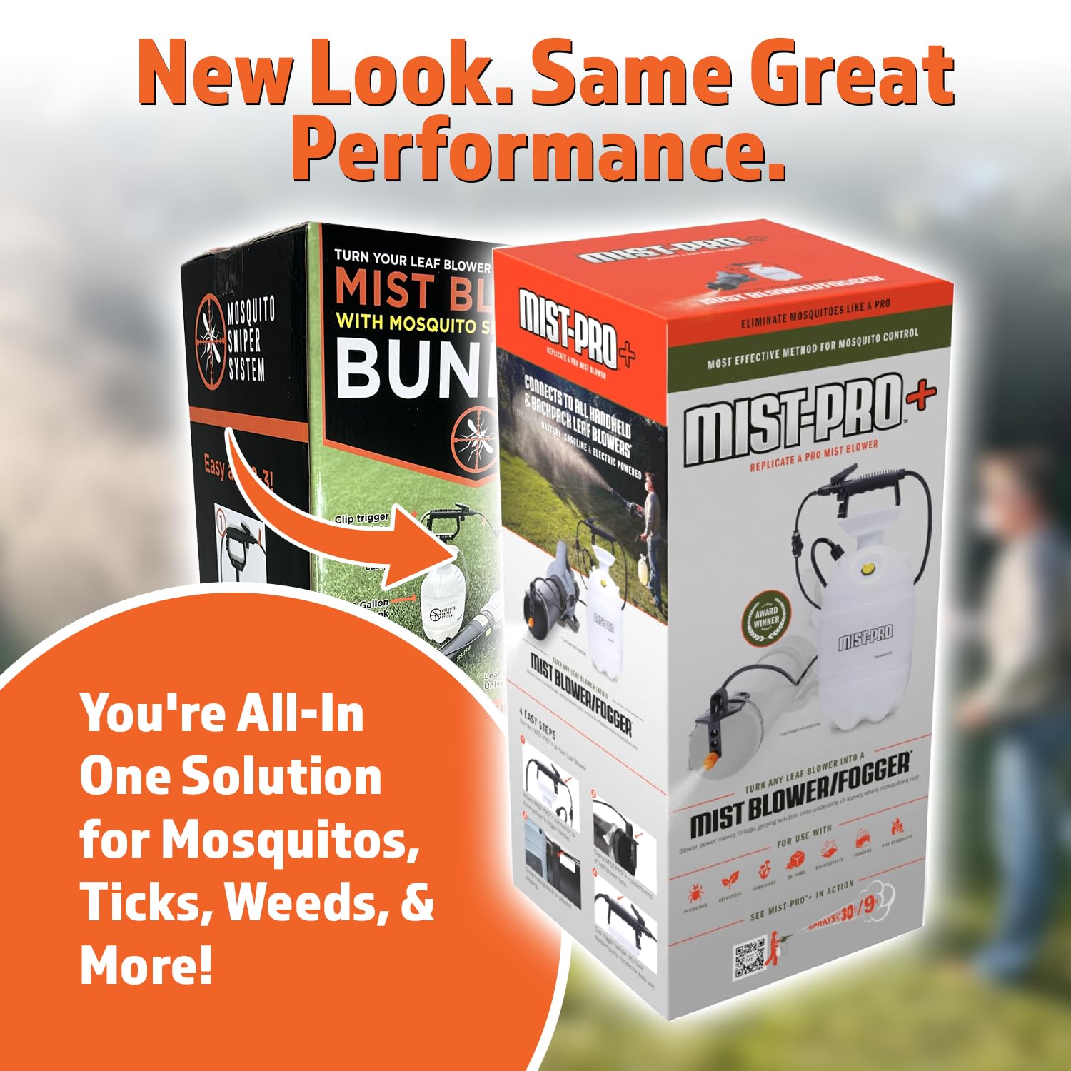 Pesticide Sprayer | Insecticide Sprayer and Mosquito Mister System | Pest Control System for Fleas, Ticks, and Mosquitos | Kit + Tank Sprayer