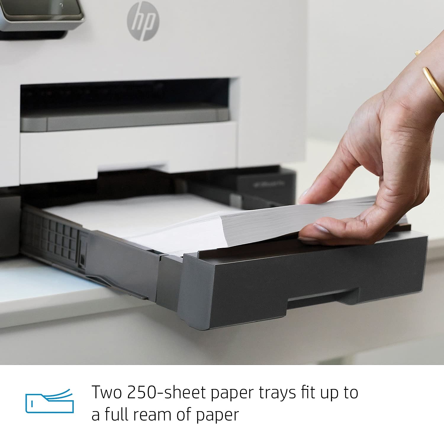 HP OfficeJet Pro 9025 All-in-One Wireless Color Printer, Single-pass (Automatic) Document Feeder & Two Paper Trays, Smart Home Office Productivity, Instant Ink, Works with Alexa (1MR66A)