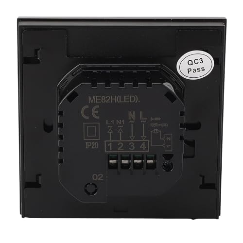 Household Thermostat, Mobile Phone Control Touch Screen 7-Day Programmable High Smart Thermostat Practical Flame Retardant 100-250VAC for Room (3A Water Floor Heating Wall