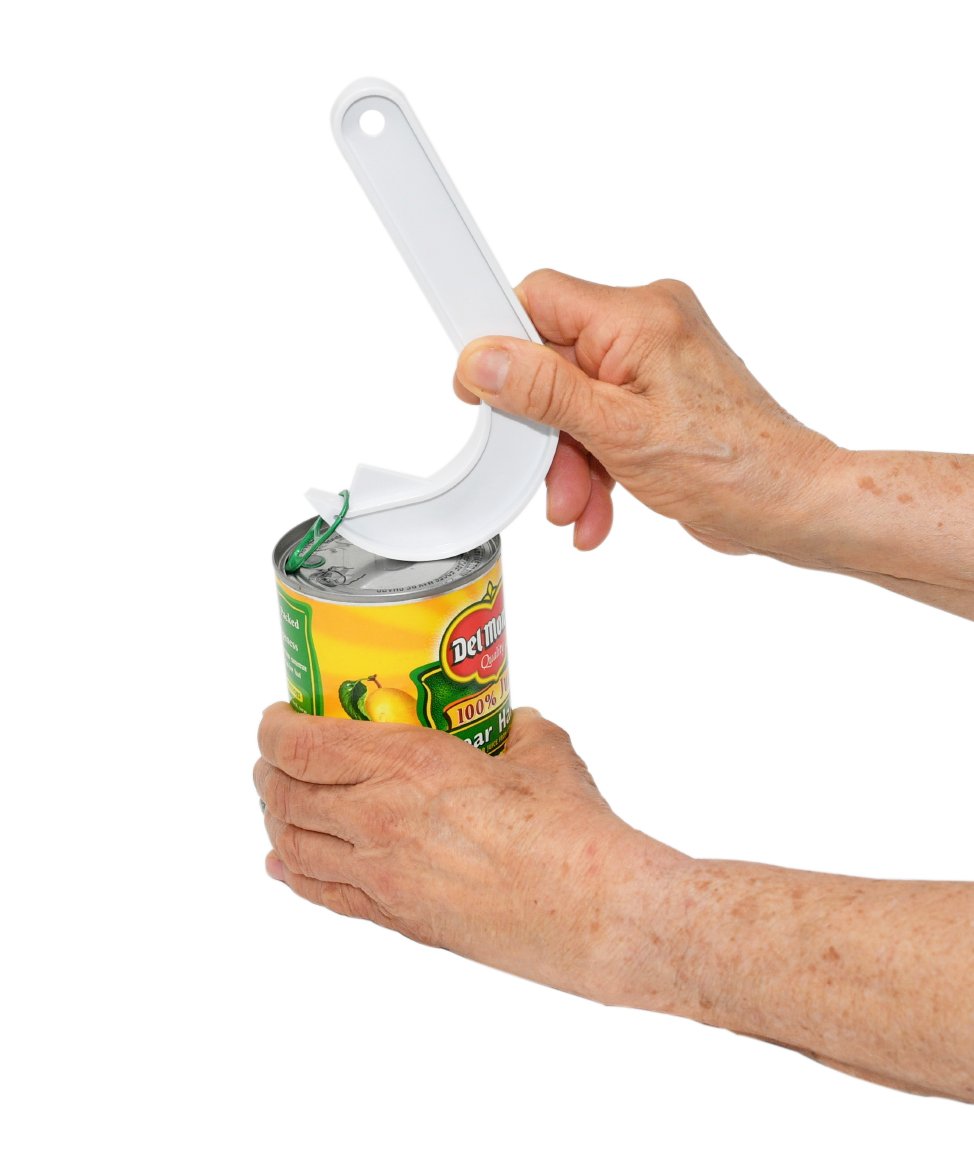 Home-X Can Opener Ring Puller| Industrial Heavy-Duty, Pull-Tab Design, Manual Top Accessories, Easy to Use Smooth Edge Tool for Handicapped Kitchen Gadgets