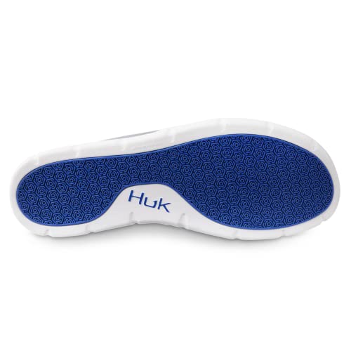 HUK Men's Brewster Slip On Wet Traction Fishing & Deck Shoes Boat, Classic-Volcanic Ash, 9