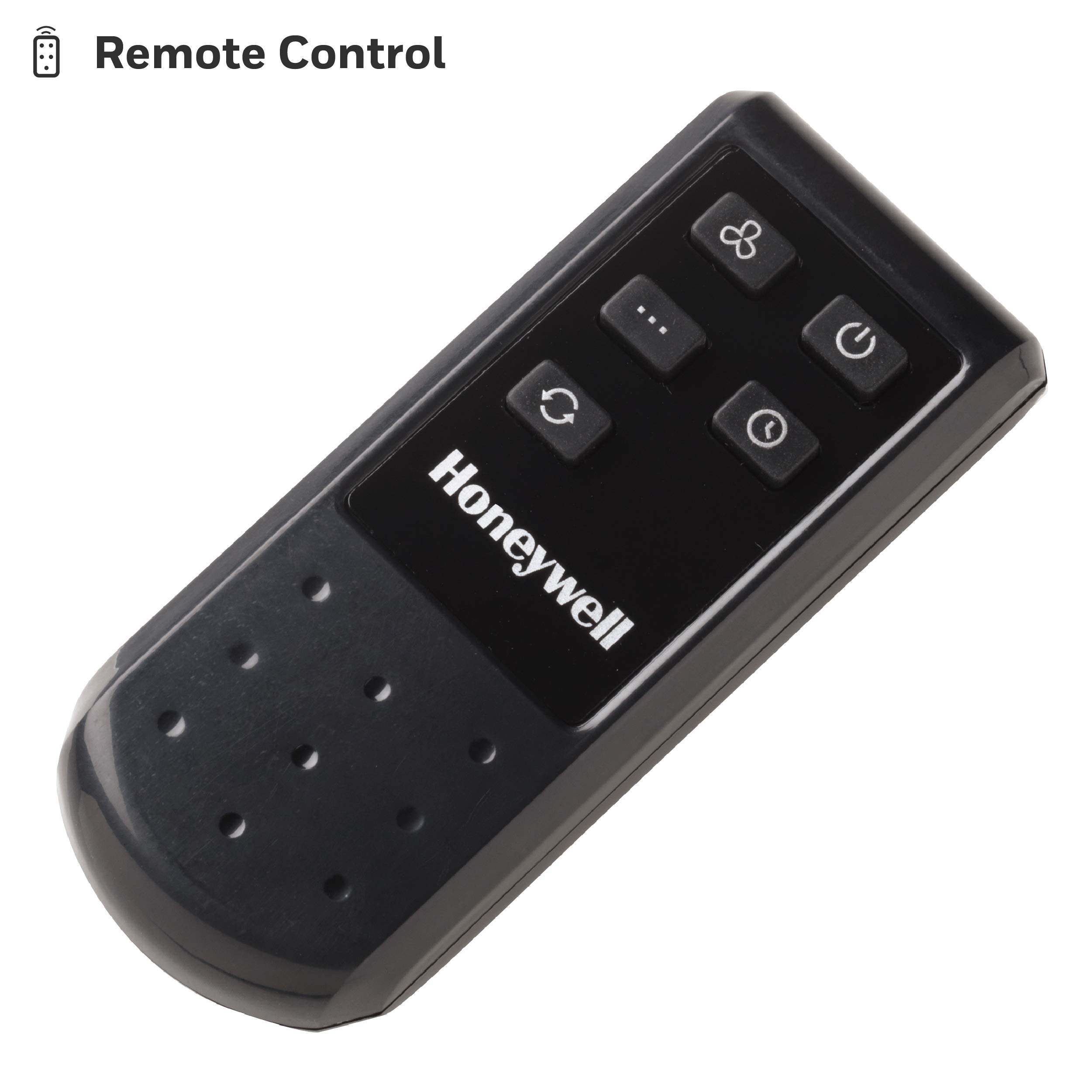 Honeywell Double Blade 16 Pedestal Fan Black With Remote Control, Oscillation, Auto-Off & 3 Power Settings