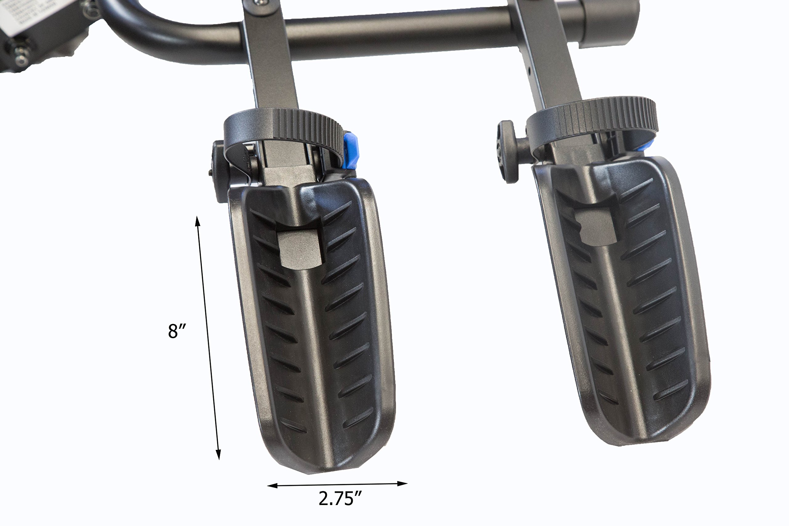 Heininger 2037 Advantage Sports Rack Flat Rack 2 Bike Platform Hitch Mounted Rack with Hitch Lock