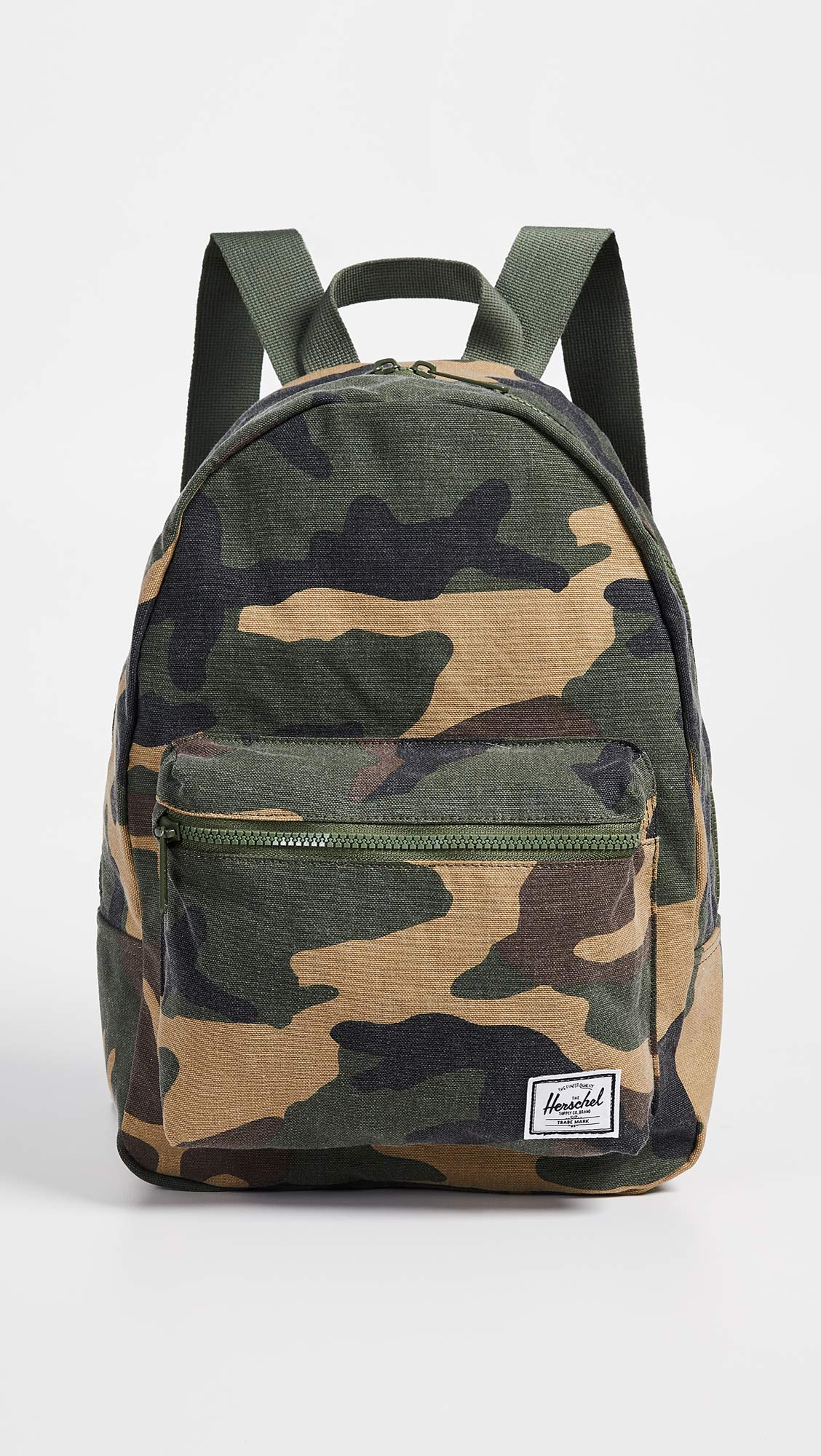 Herschel Supply Co. Women's Cotton Casual Grove X-Small Backpack, Woodland Camo, Green, Print, One Size