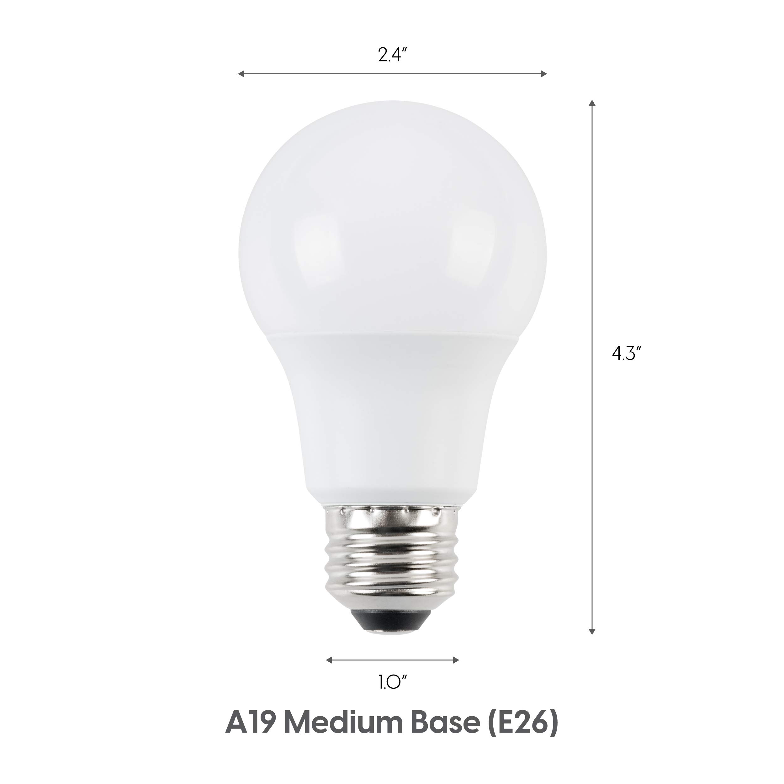 IRIS USA, Inc. OHYAMA Non-Dimmable A19 LED Light Bulb with 20,000 Hours/18 Years Life Span, 2700K 9W/60W Equivalent, Soft White, 24 Pack