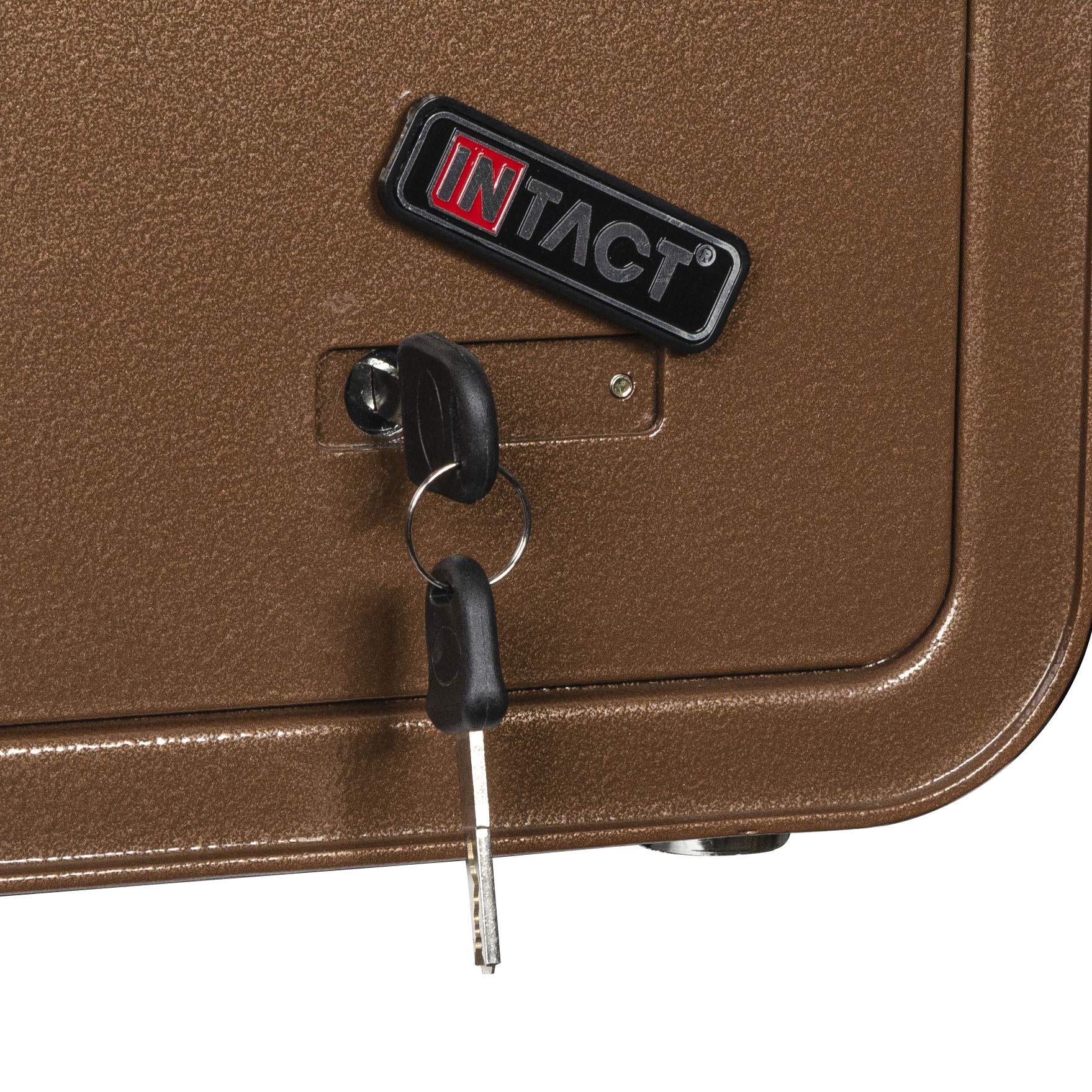 Intact Large Quick Access Biometric Fingerprint Gun Safe With Nex-Gen Full Keypad Module Wide Bronze