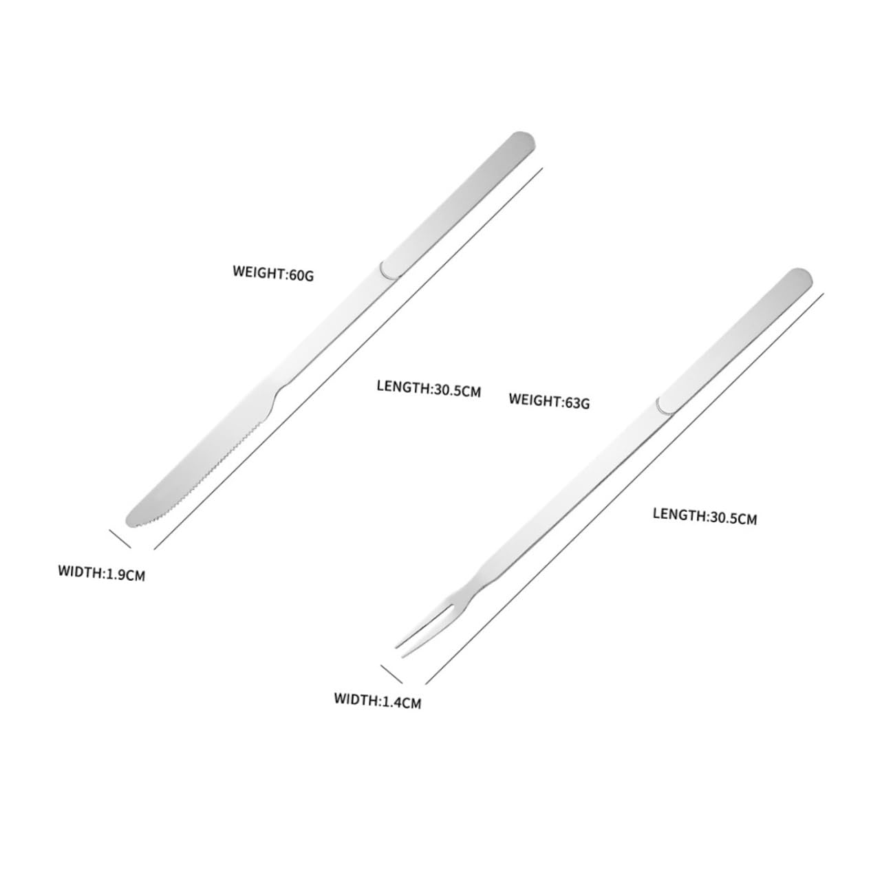 Happyyami 4 Sets Barbecue and Fork Stainless Carving Fork Guard Barbecue Cutter Carving for Meat Kitchen Fork Utensil Meat Fork Sushi Kit Kitchen Gadget Cutting Machine Portable