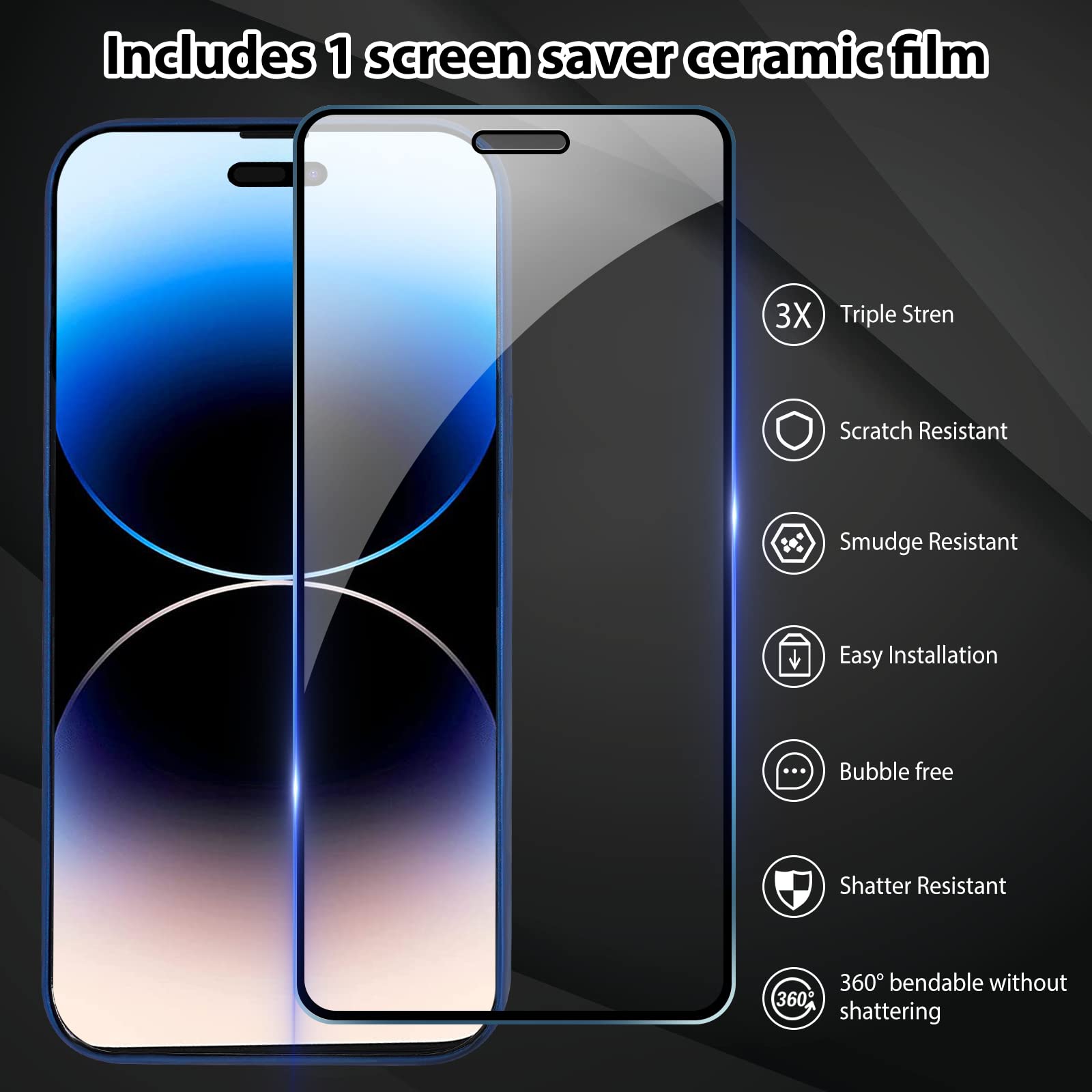 HADVZQ 2023 New Magnetic Design for iPhone 14 Pro Max Phone Case [Military Grade Drop Test][Compatible with MagSafe] Matte Case for iPhone 14 Pro Max Case (6.7 inches), Mystery Blue