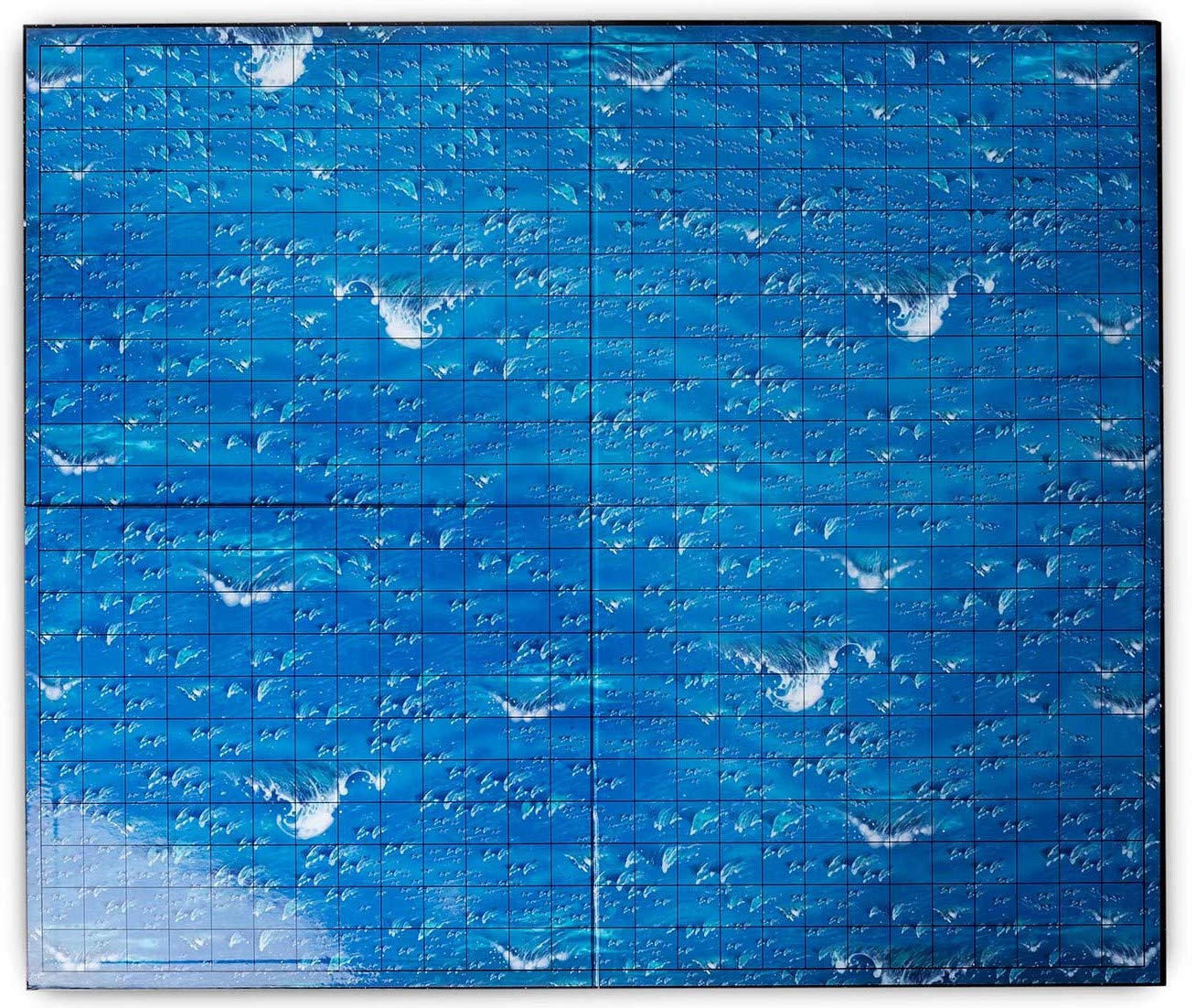 Hexers Role-Playing Game Board Mat, Square Grid Terrains, 8 Different terrains, Compatible with Dungeons and Dragons DND Pathfinder RPG, 27 on 23 inches, 1 inch Squares, Foldable & Dry Erase