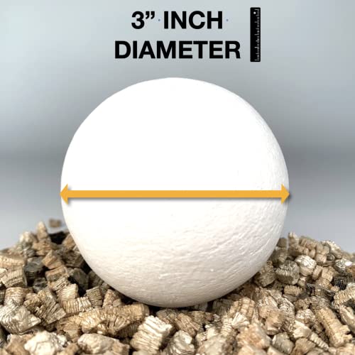 Premium Ceramic Fiber Fire Balls for Fire Bowl - (Set of 15-3β in Diameter Ball) Perfect Modern Decor Accessory Round Sphere for Fire Pit/Fire Table/Indoor & Outdoor Fireplace (Black)