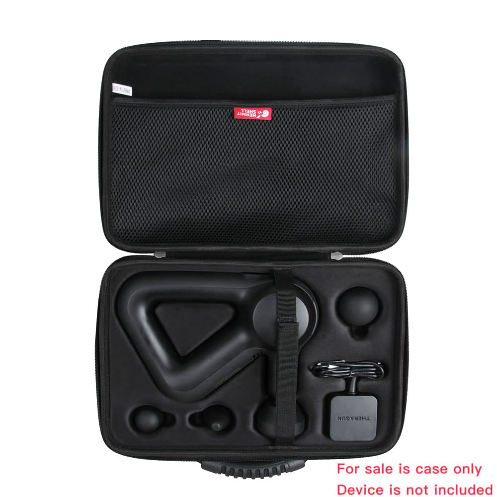 Hermitshell Travel Case for Theragun Prime - Percussive Therapy Deep Tissue Muscle Treatment Massage Gun (Black 2)