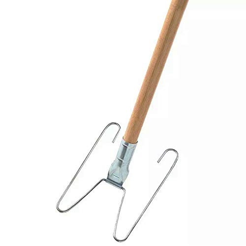 Rubbermaid Commercial FGU110000000 Wedge Mop Wood Handle with Metal Frame
