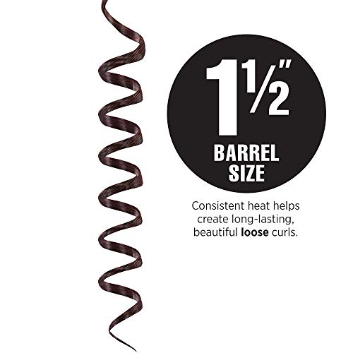 Hot Tools Professional Ceramic + Tourmaline Curling Iron/Wand for Healthy Looking Curls, 1 ½ Inches