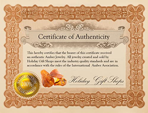 HolidayGiftShops Sterling Silver and Baltic Honey Amber Rectangle Adult Ring Makell- Size 10