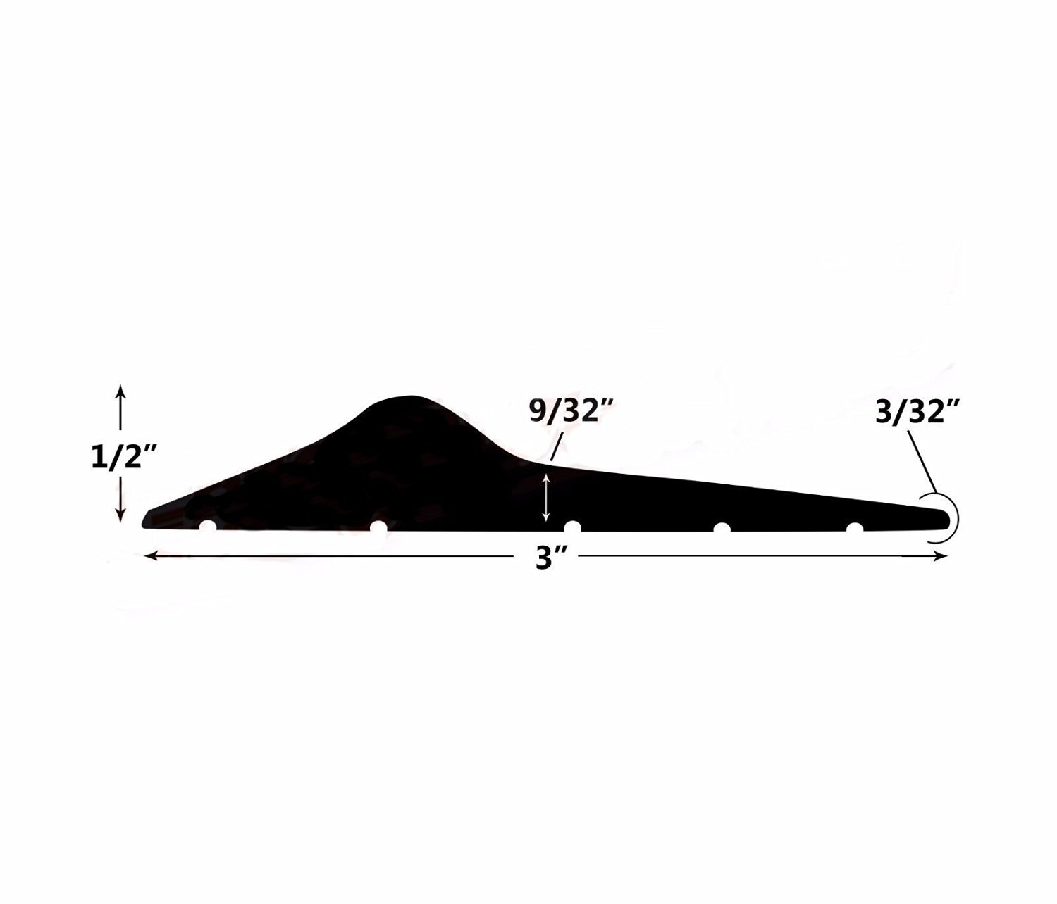 Home Hardware Garage Door Weather Seal Threshold Bottom Seal - 16 Foot