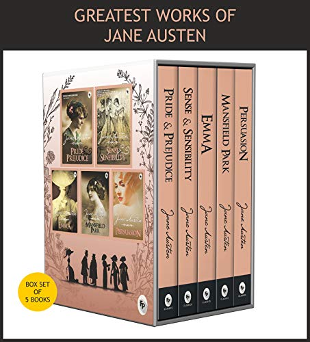 Greatest Works of Jane Austen (Set of 5 Books)