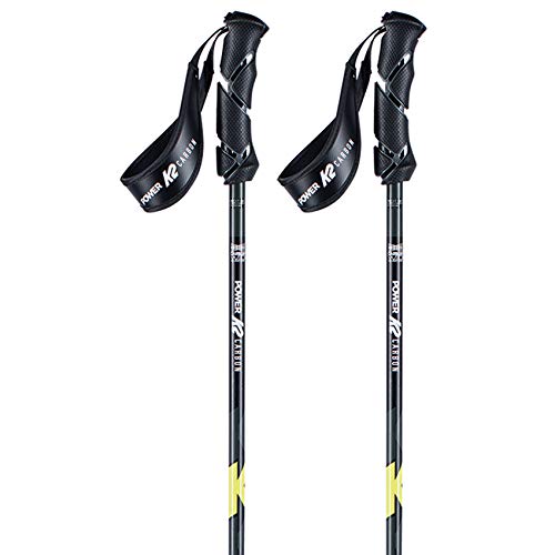K2 Men's Power Carbon Ski Poles, Mens, Ski Poles, 10E3000, Yellow, 115
