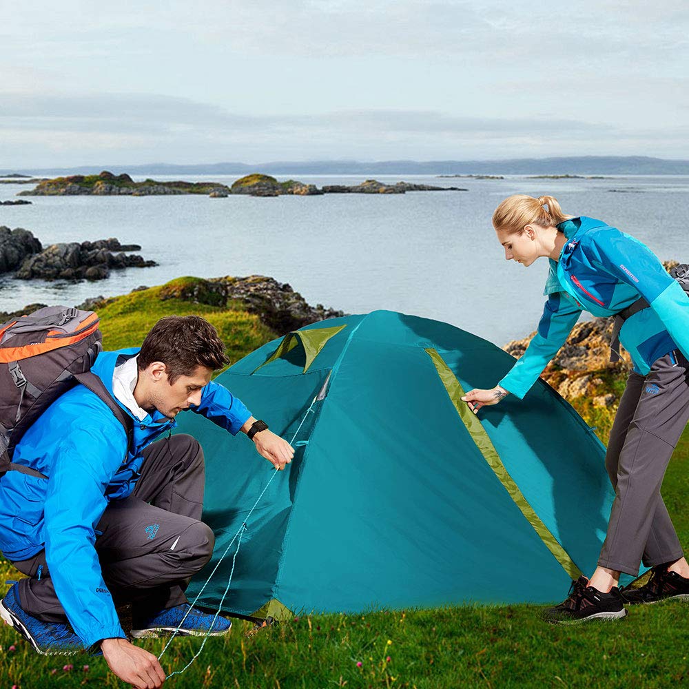 Hewolf Backpacking Tent Lightweight Tent for 2 Person,Tent Waterproof Double Layer Tent for Hiking Camping Fishing Garden Beach