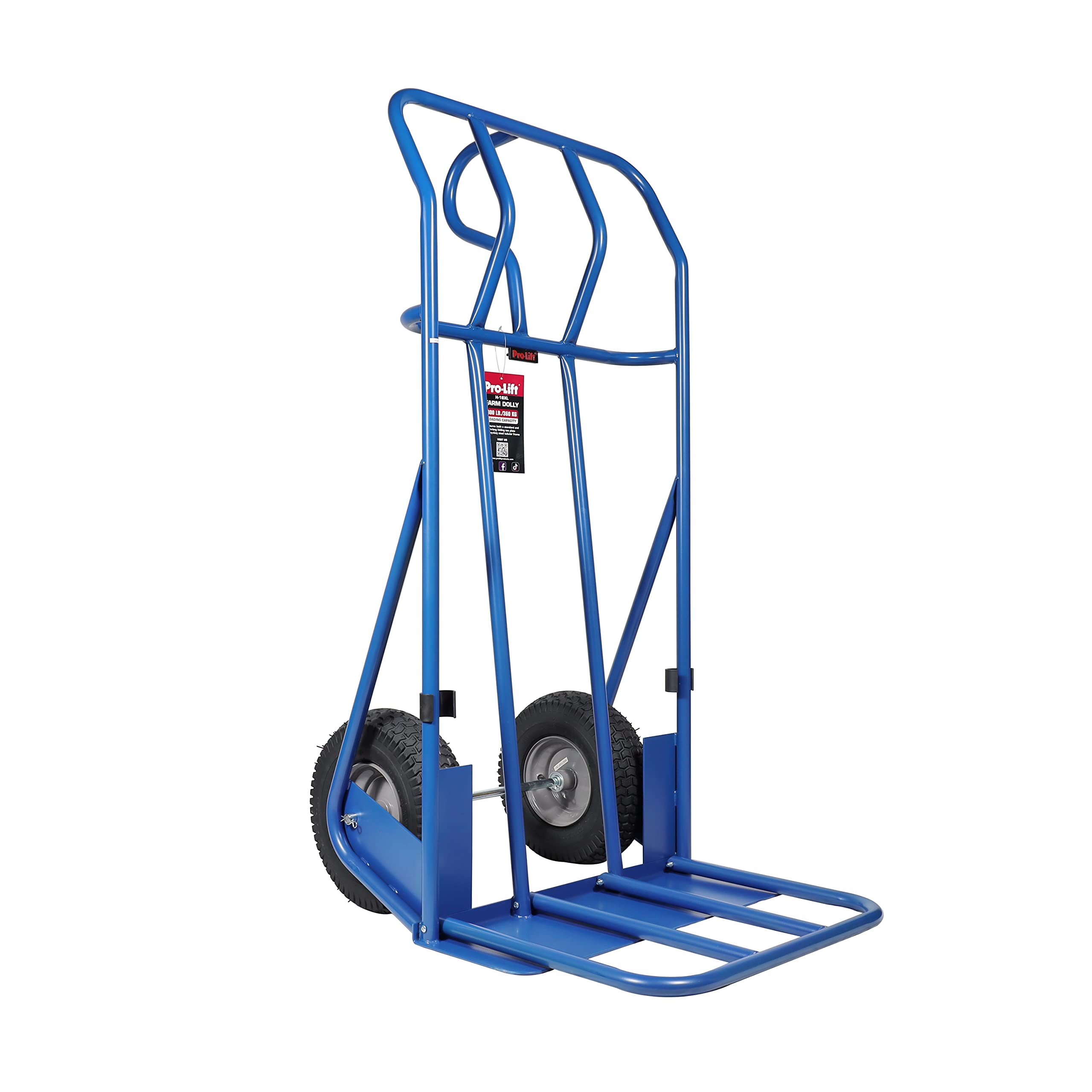 Pro Lift Hand Trucks Heavy Duty β Industrial Dolly Cart with Vertical Loop Handle and 800 Lbs (360 kg) Maximum Loading Capacity
