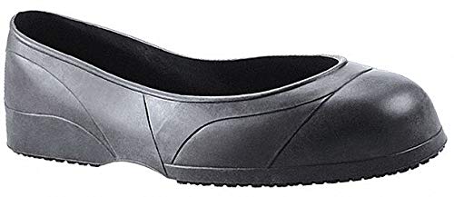 Shoes for Crews Crewguard Men's, Women's, Unisex Slip Resistant Work Overshoes, Black, S, Men's 5-6 / Women's 7-8