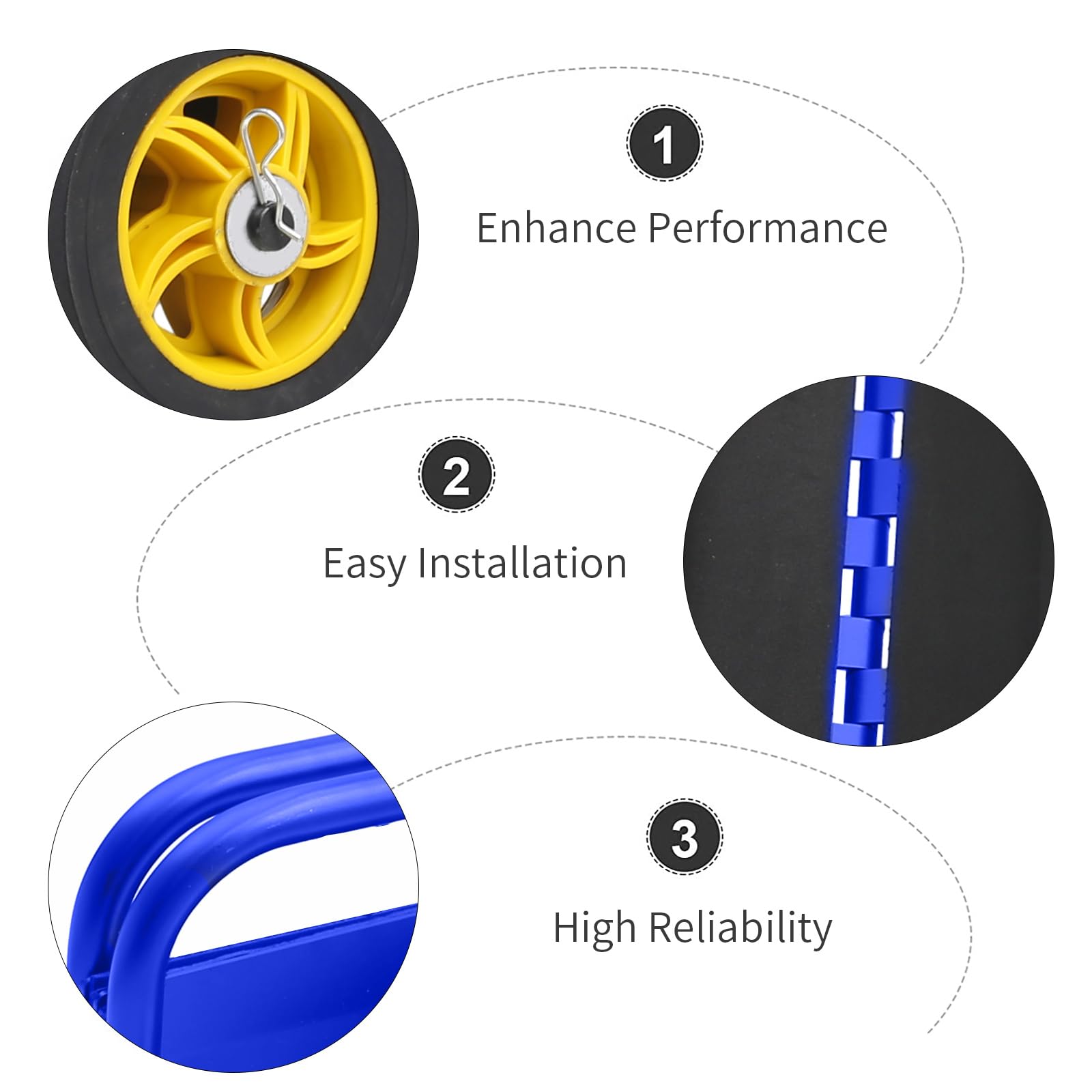 Heavy Duty Panel Dolly with Handle and 2Pcs 10" Solid Rubber Tires Wheels Slab Dolly 1000 Pound Weight Capacity All Terrain Moving Cart Handling Panel Dolly Heavy Dity Door Cart Dolly